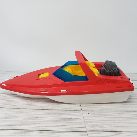 Toys | Plastic Speed Boat Vintage Made In Usa | Poshmark